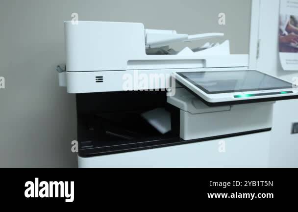 Modern printer printing documents Stock Videos & Footage - HD and 4K ...