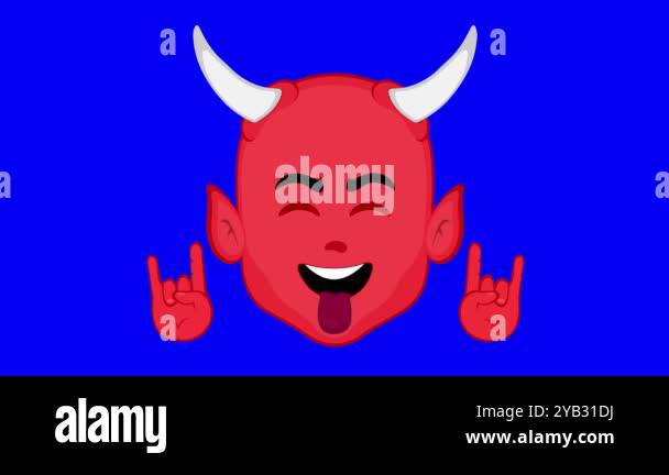 video animation emoji demon character cartoon illustration, making the ...
