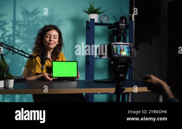 Tech guru excited to review newly released chroma key tablet, comparing ...