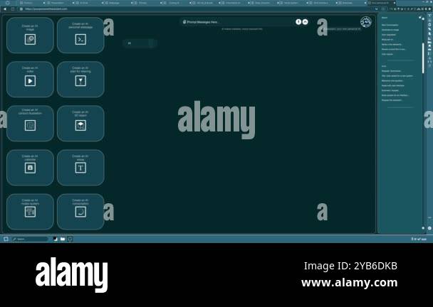 Ai Llm Chatbot Software Interface Showing Virtual Assistant Answering
