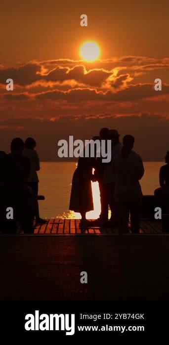 Embracing the tranquil atmosphere and stunning sky Stock Videos ...