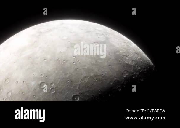 Mercury orbiting in solar system space Stock Video Footage - Alamy