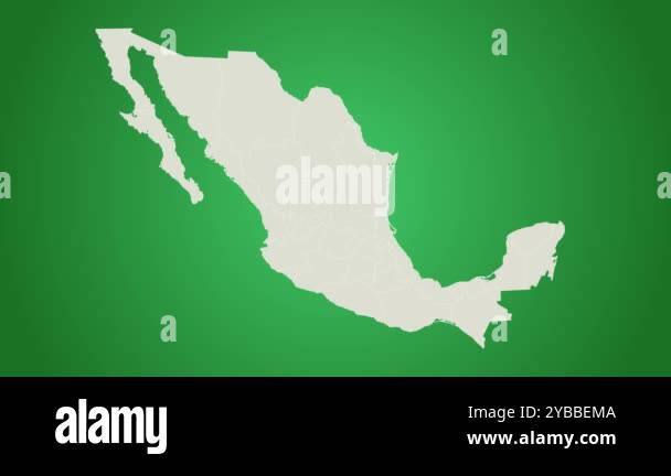 Veracruz State Map of Mexico Zoom-In Animation, Detailed Geographic and ...