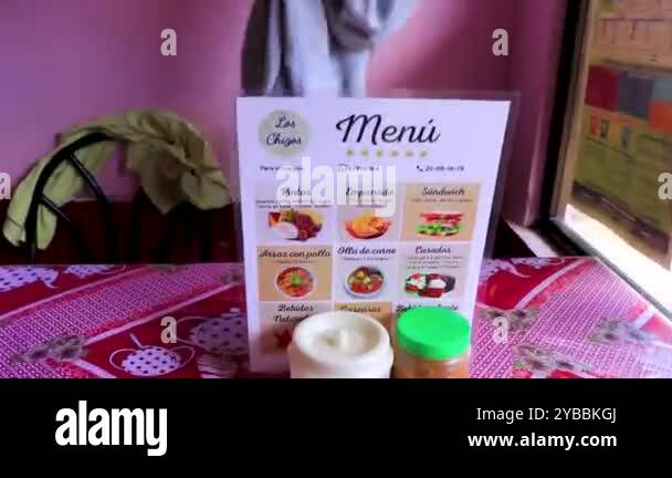 Cafe and restaurant store interior design checking the menu in Para ...