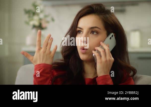 Annoyed irritated young Caucasian woman female girl client customer ...