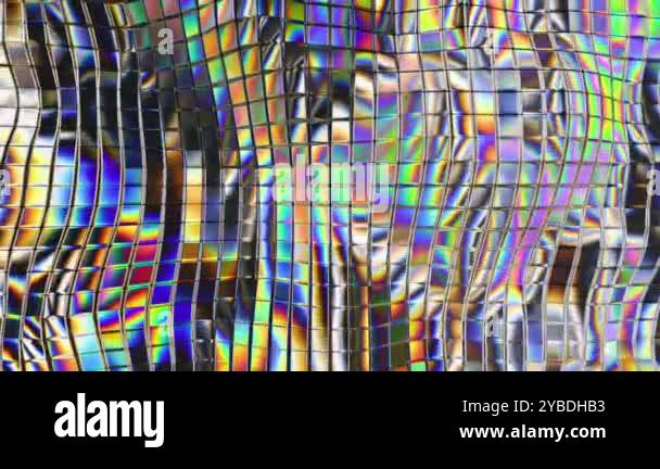 Looping animation of a visually engaging abstract square-shaped pattern ...