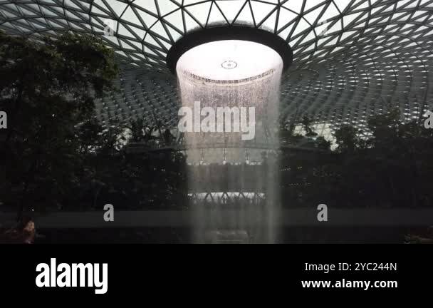 Changi Airport, Singapore - July 30th 2024: World Largest Indoor Water ...