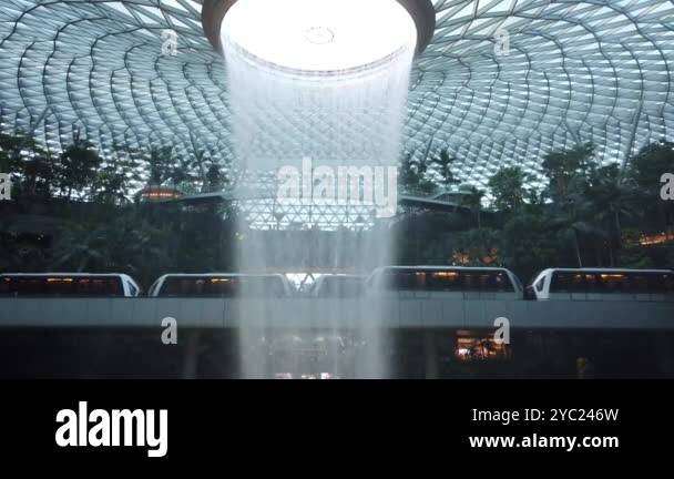 Changi Airport, Singapore - July 30th 2024: World Largest Indoor Water ...