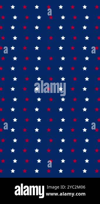 Animated background with the colors of the American flag. White and red ...