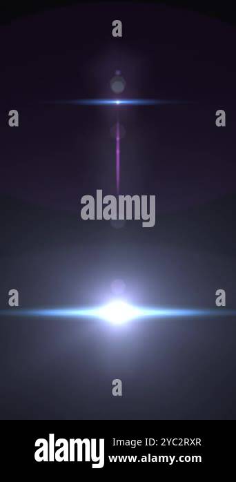 Intense light shining and moving in a continuous loop. Blue, white and ...