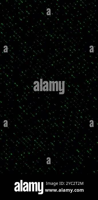 Animated background with green and blue lights moving diagonally representing data flow ...