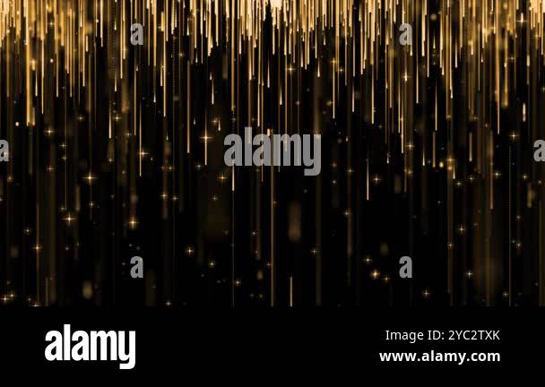 Award Ceremony luxury glitter sparkles Golden Black Background. Waves Luxury Graphics. Stage ...