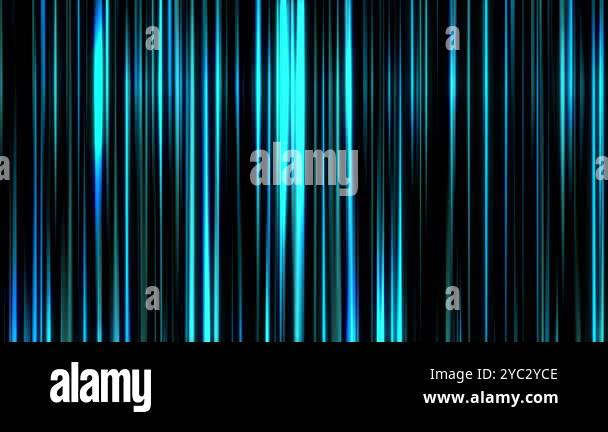 Animated background with moving vertical lines in blue with shining and ...