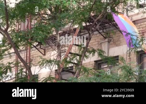 New York City building architecture, Manhattan USA. Urban residential ...