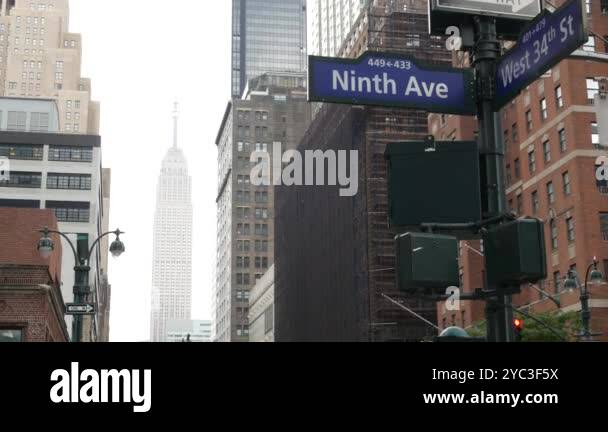9th ave signage nyc Stock Videos & Footage - HD and 4K Video Clips - Alamy