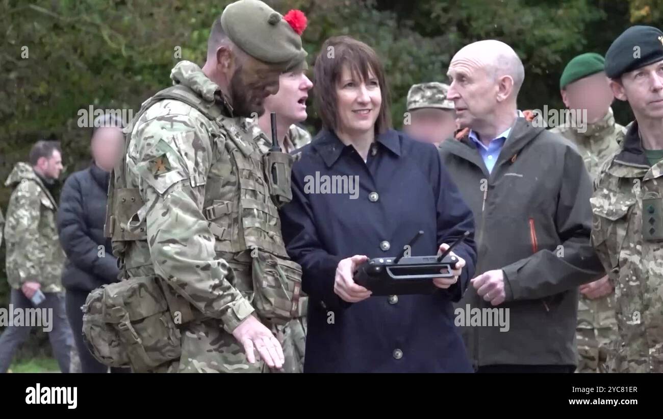 John Healey and Rachel Reeves visit training facility where Ukrainian ...
