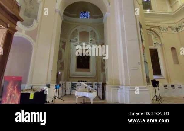 Naples, Campania, Italy September 12, 2024: Interior of the Basilica of ...