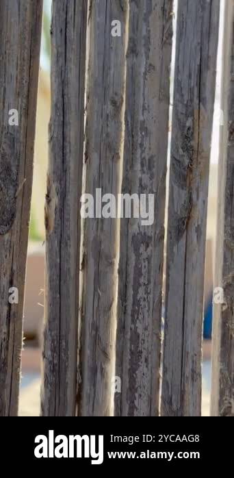Handmade wooden fence made from natural, local materials embodies ...