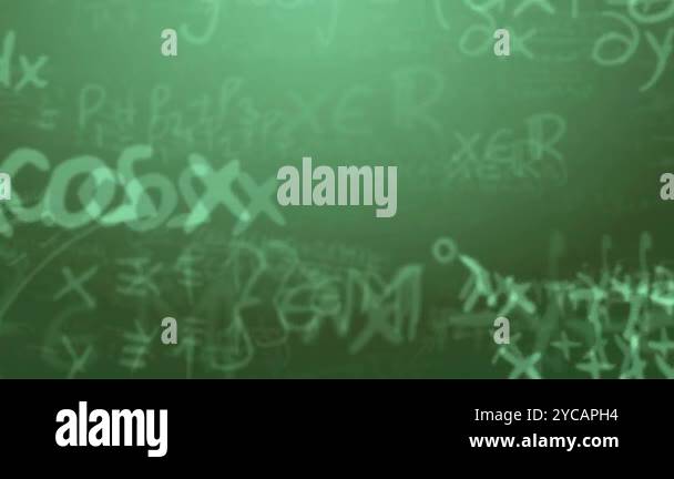 Math Science Physics Mathematics Formula Equation Calculation Black Handwriting Text Loop