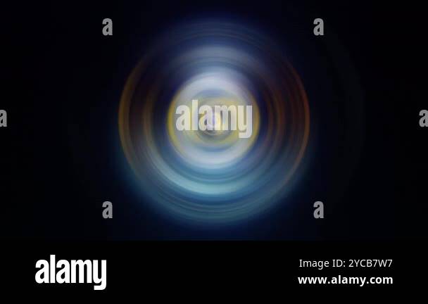 VJ Loop center blurred blue circle radial shine ray gradient moving ...