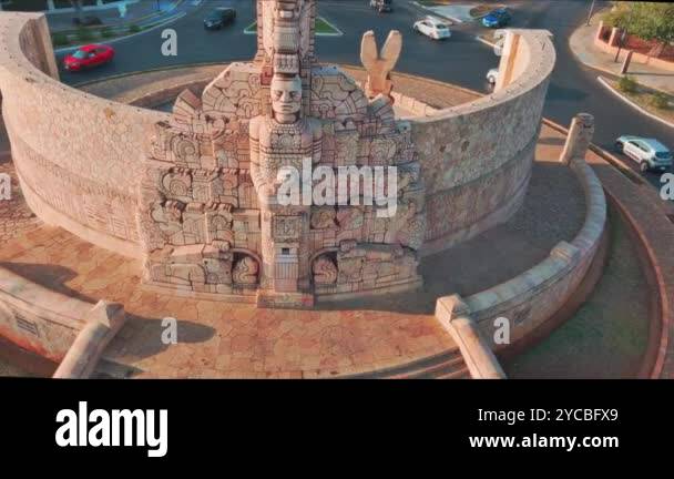 This 4K drone footage takes you on a breathtaking journey around the Uxmal Mayan Pyramid ...