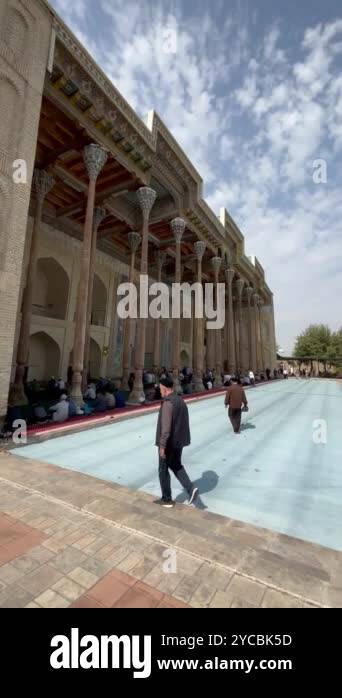 people visit the old mosque of al masjid at the grand bazaar in cairo ...