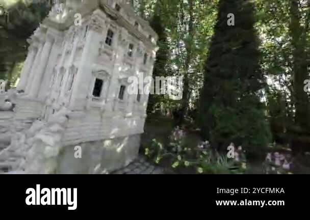 A detailed tour of a miniature park featuring various famous landmarks ...