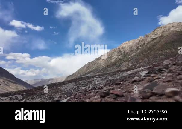 4K Mountain Majesty Landscape,Side View of a Scenic Road Winding ...