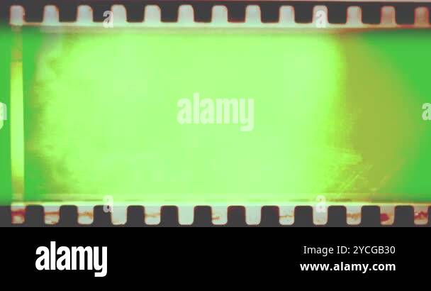 film strip transition, with chroma key green screen background, effect ...
