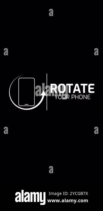 Rotate Screen Animation. a screen rotating from horizontal to vertical ...