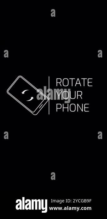 Rotate Screen Animation. a screen rotating from horizontal to vertical ...