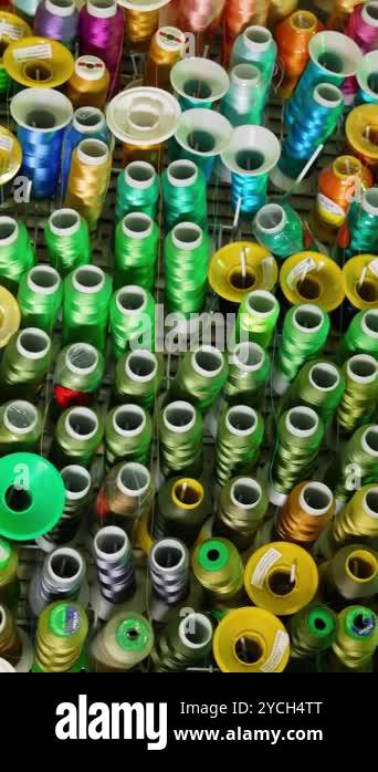 Many different thread spools Stock Videos & Footage - HD and 4K Video ...