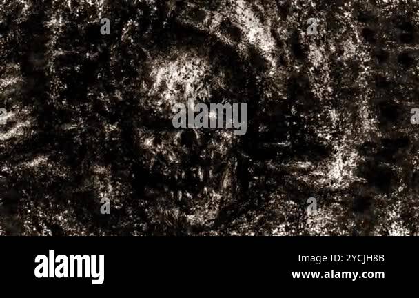 Creepy evil skull abstraction in small debris. Dead man bones in rusty ...