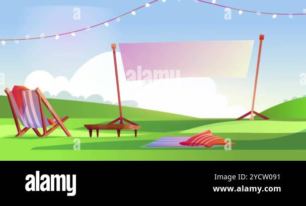 Outdoor cinema screen night Stock Videos & Footage - HD and 4K Video ...