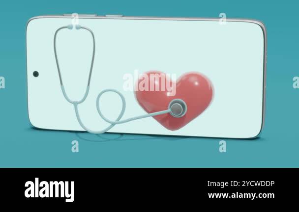 Mobile app for remote heart health monitoring. Minimal modern seamless ...