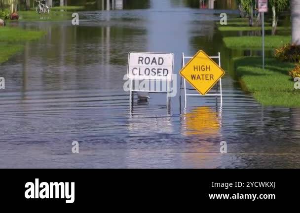Florida flooding sign Stock Videos & Footage - HD and 4K Video Clips ...