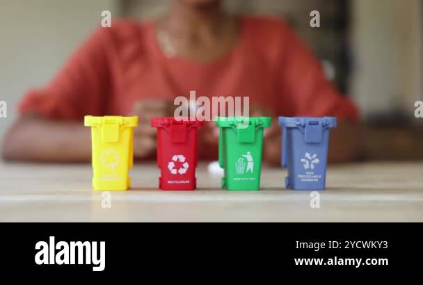 Rubbish bins waste separation Stock Videos & Footage - HD and 4K Video ...