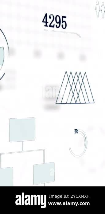 A modern digital interface with dynamic data visualizations and ...