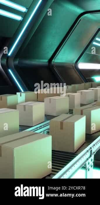 3d animation loop carton boxes Stock Videos & Footage - HD and 4K Video ...