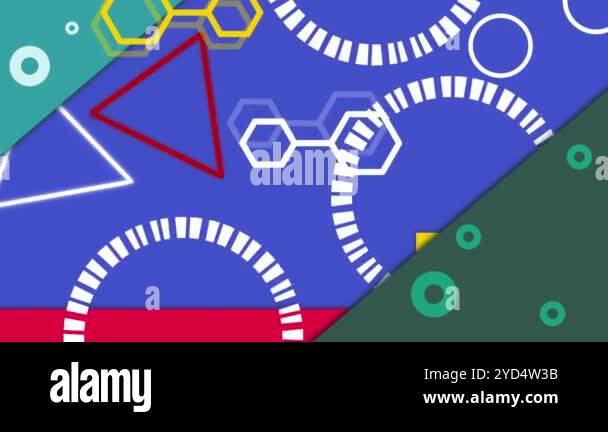 abstract geometric image features a modern design using various shapes ...