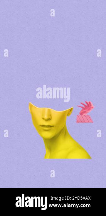 Head with books as a metaphor for education. 2D animation from design ...