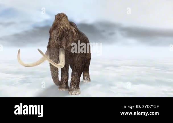 The adult woolly mammoth was a massive, hairy elephant-like creature ...