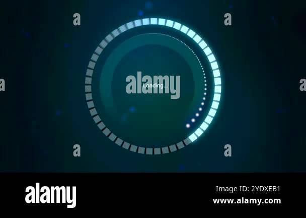 An elegantly designed loading animation featuring a circular progress indicator showcased ...