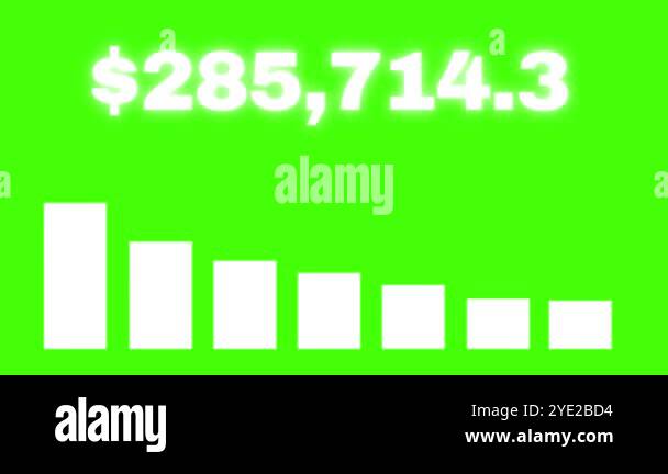 dollar sign with green screen and numbers. vector illustration Stock ...