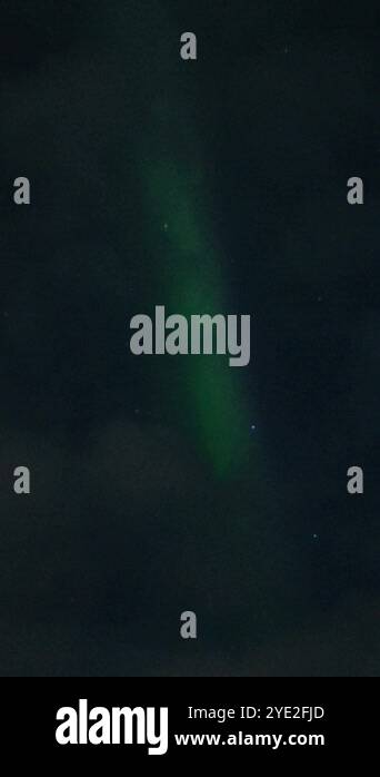 Aurora borealis, natural, real speed footage. Northern lights in the ...