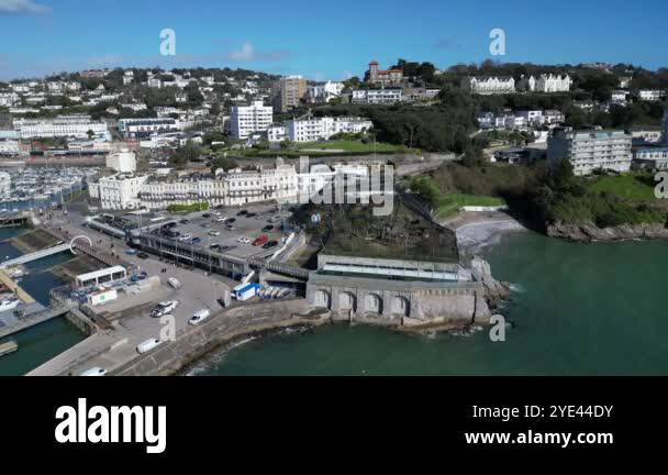 Torquay, Torbay, South Devon, England: DRONE VIEWS: The drone circles ...