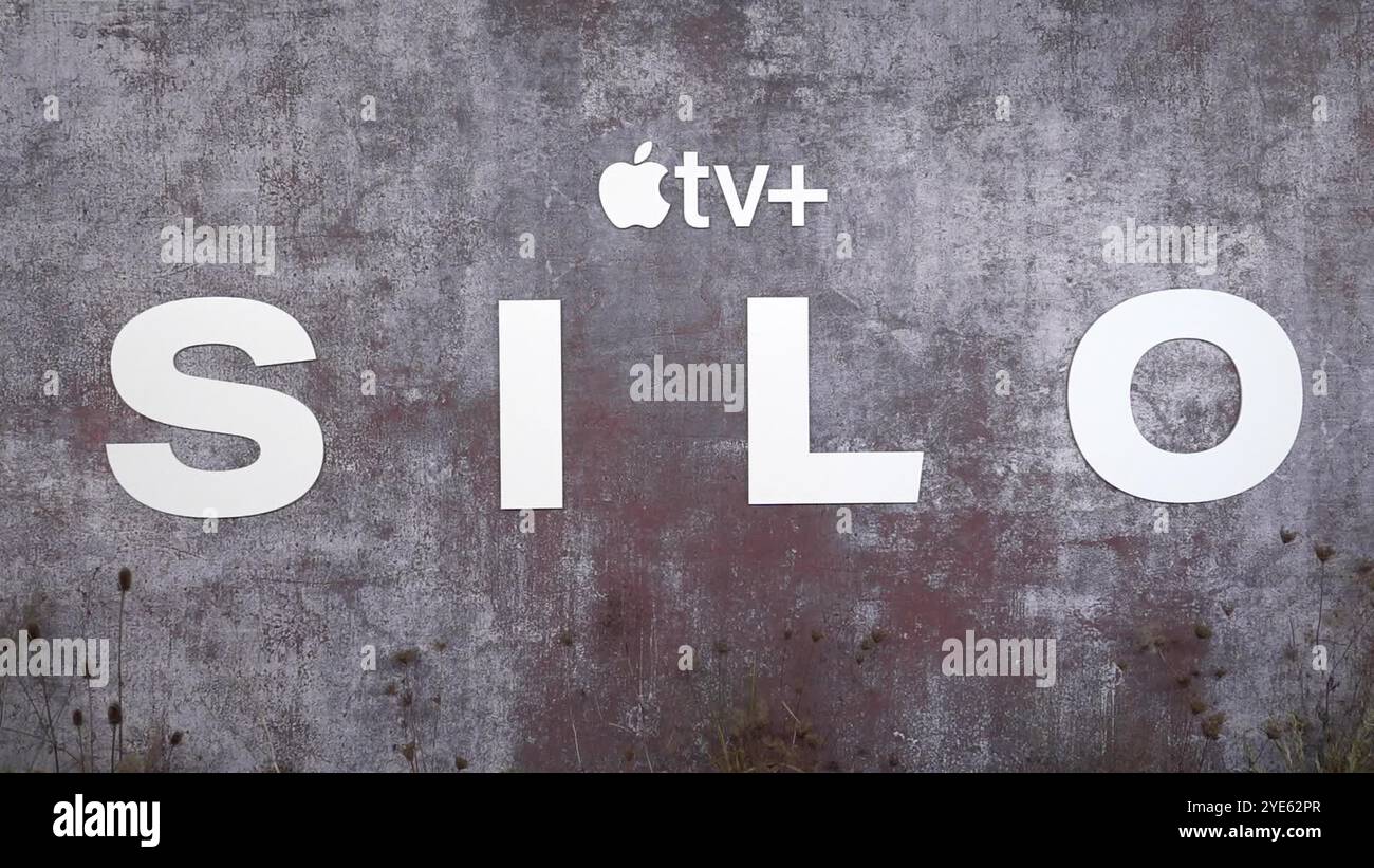 Interview with Common on the red carpet of Silo season 2 Stock Video ...