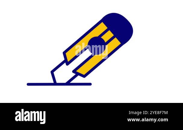 Looping Animation of a Paper Cutter Design with sharp precision ...