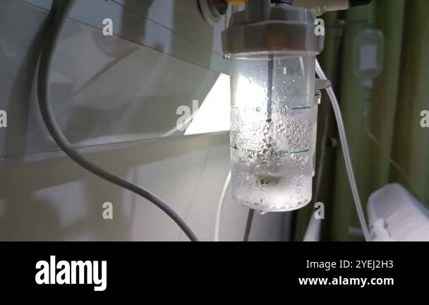 Set of IV fluid intravenous saline drip hospital room, Medical Concept ...