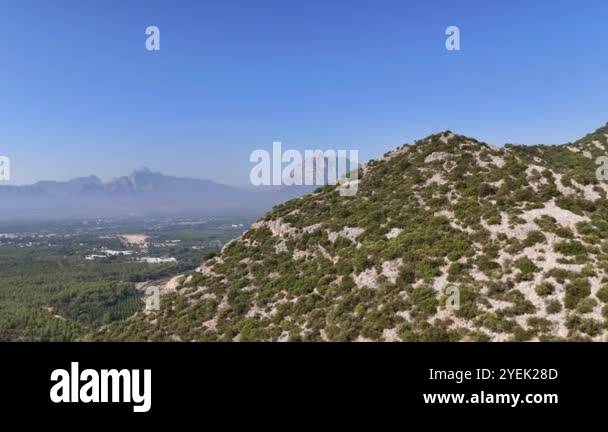 A serene aerial view of Antalya, highlighting the peaceful beauty of ...